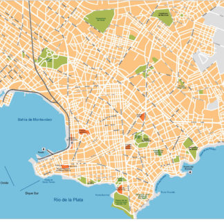 Montevideo Illustrator mapa vectorial | Mapas municipios vectoriales de ...
